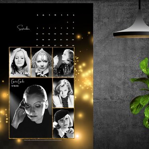 2023 Calendar Classic Movie Stars Digital 8.5 X 11 Size - Etsy