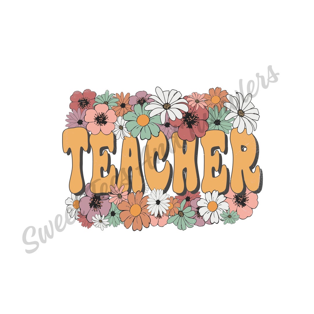 Teacher PNG Digital Download Sublimation Cottage Core Png Sublimation ...