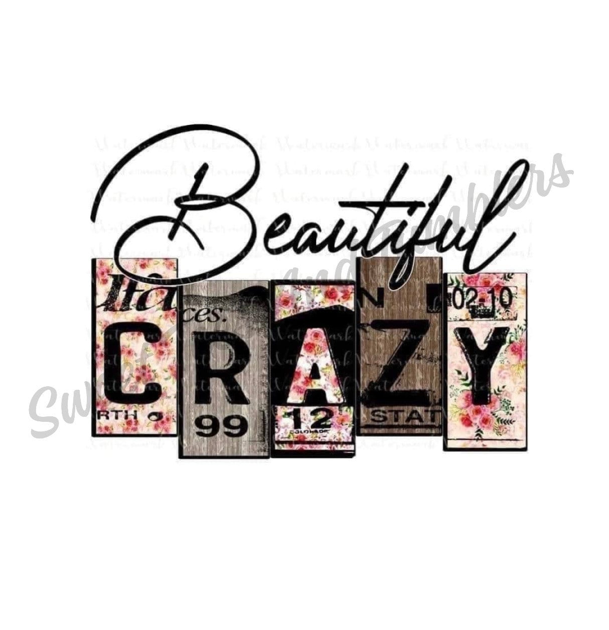 Beautiful Crazy PNG Sublimation Digital Download Sublimation - Etsy