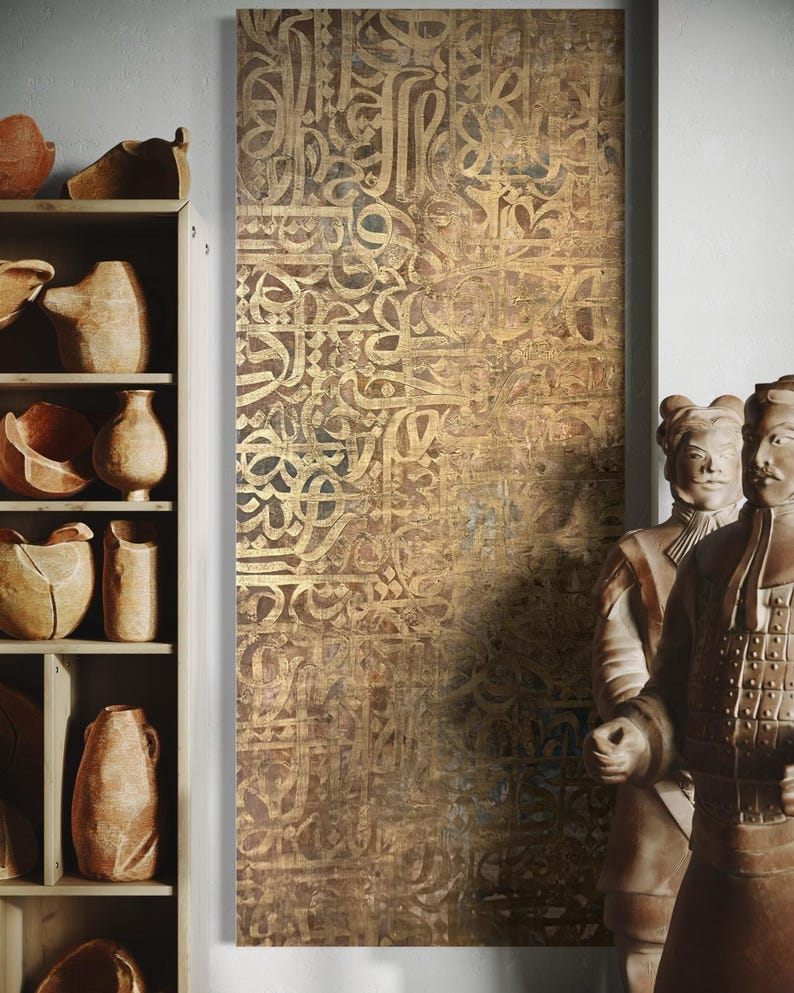 Sunshine | Original Handmade Calligraphy in Antique Style 120*100cm - Etsy