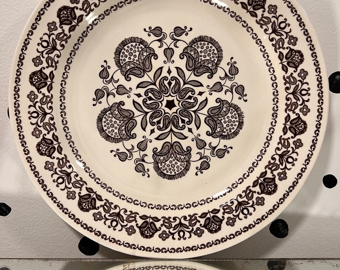 Vintage Royal China Wellesley Dinner Plate 11.5” Replacement / Brown ...