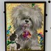 Floof & Bebe - Sequin Art / Maximalist Art / Bold Wall Decor / Cute Dog ...