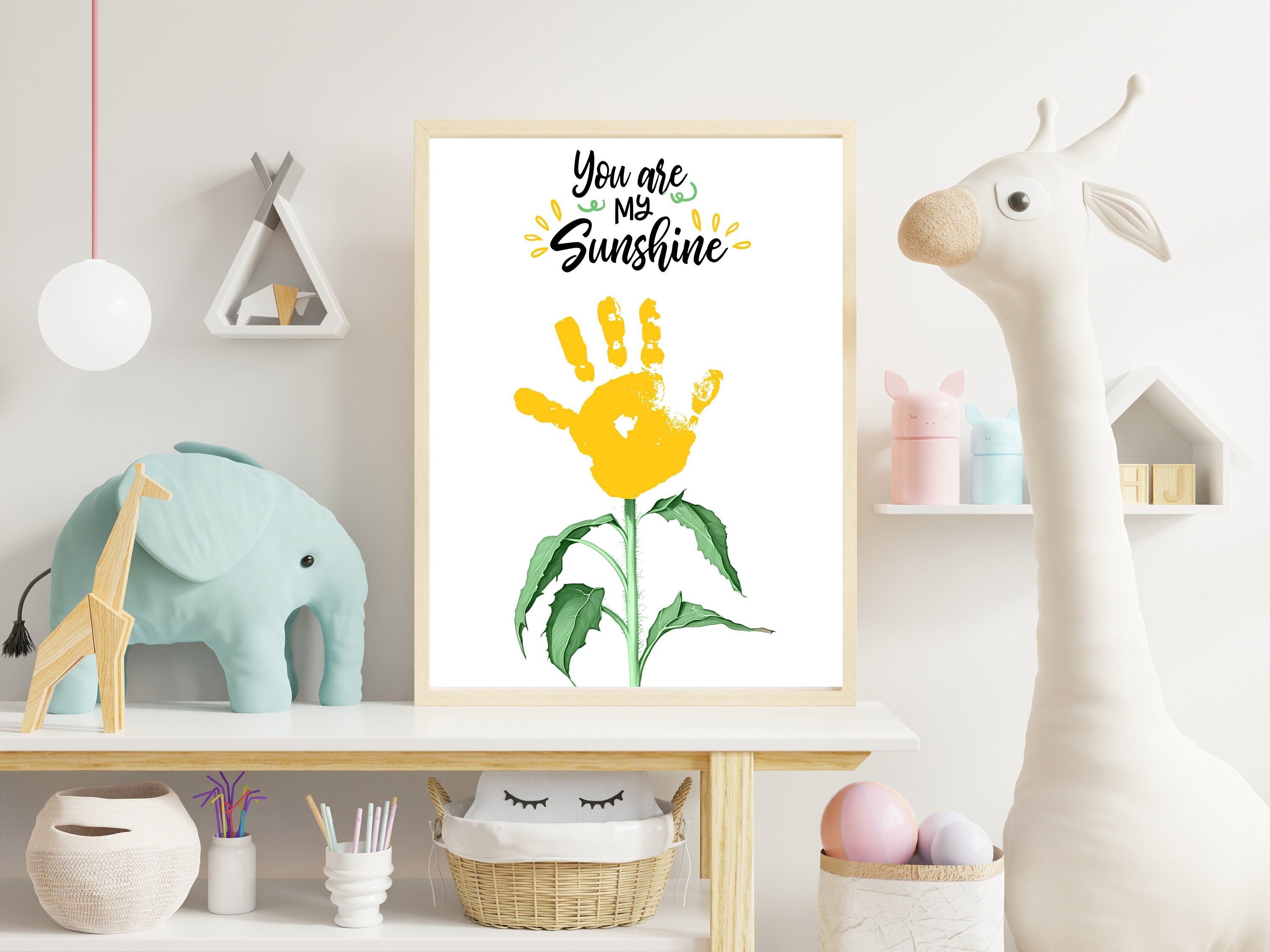 You Are My Sunshine Handprint Sunflower Handprint Art - Etsy