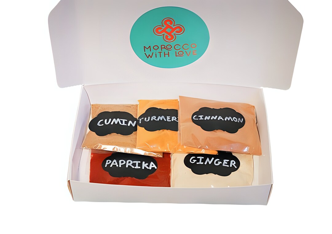 5 Piece Set of Aromatic Moroccan Spices Brought Straight From the Spice ...