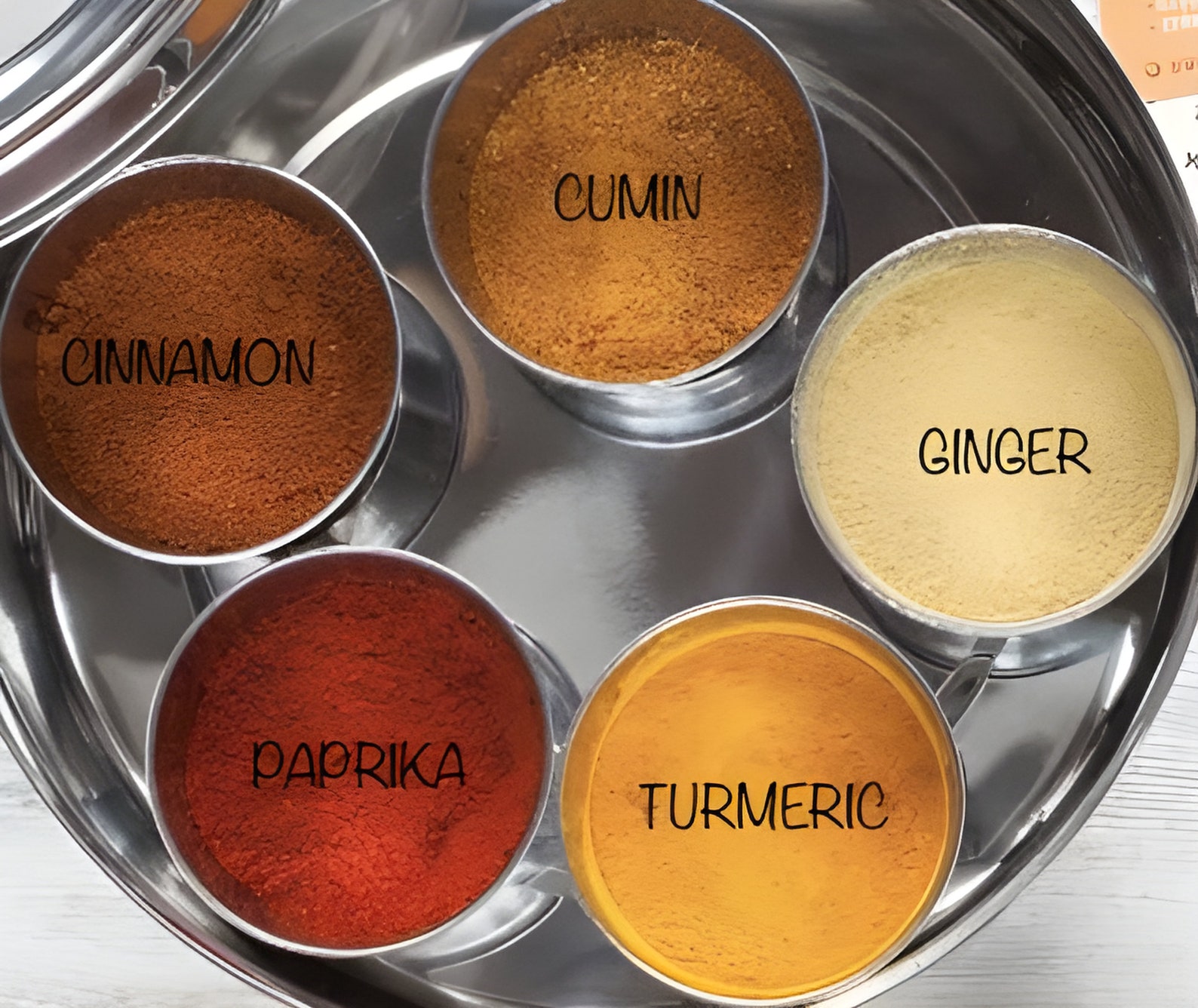 5 Piece Set of Aromatic Moroccan Spices Brought Straight From the Spice ...