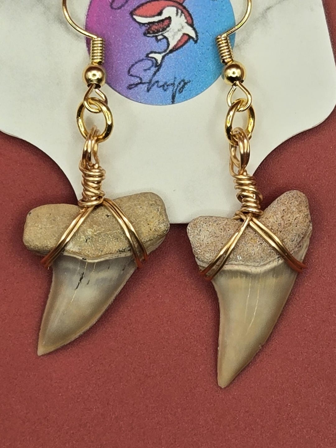 Bakersfield Hook Tooth Mako Shark Tooth Earings - Etsy