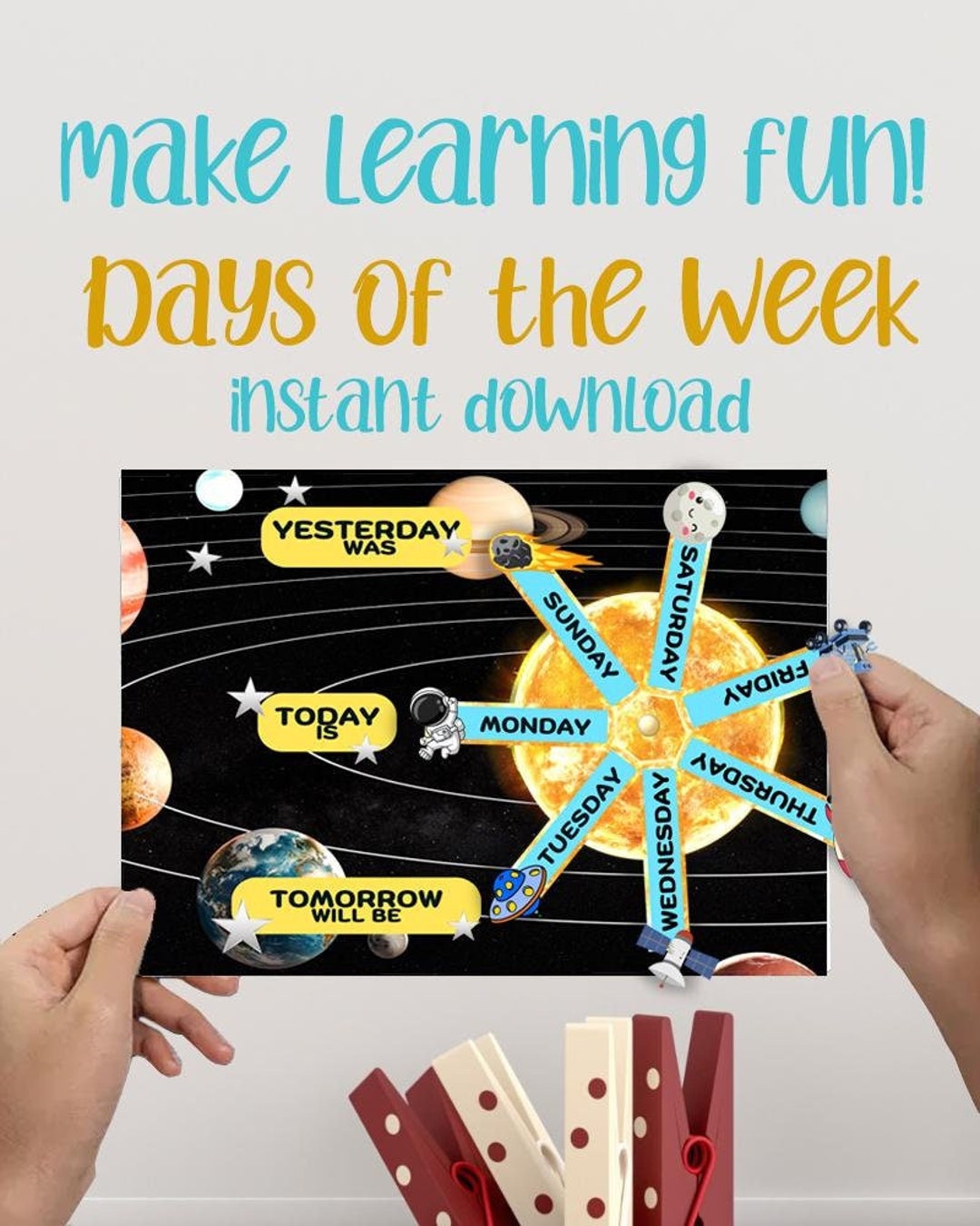 Days of the Week Spinner Classroom Job / Morning Work Class ...