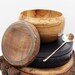 Elm and Black Walnut Salt Cellar With Electric Blue Epoxy - 20240119A ...
