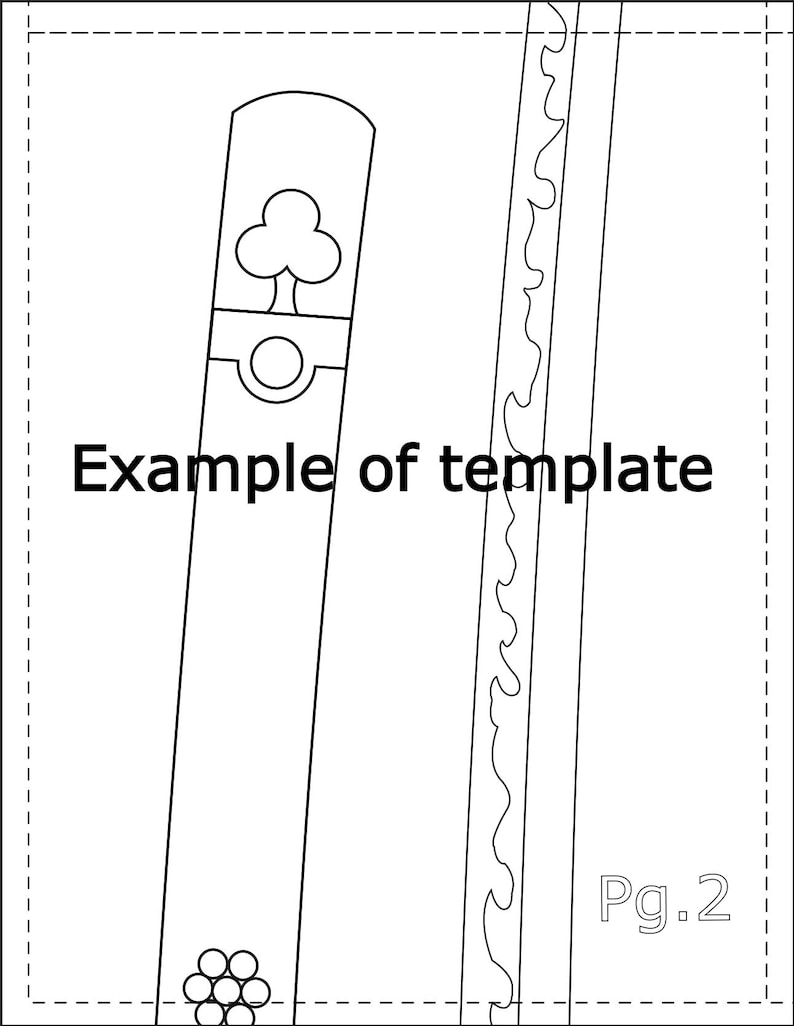 Enma Sword and Sheath Download Template - Etsy
