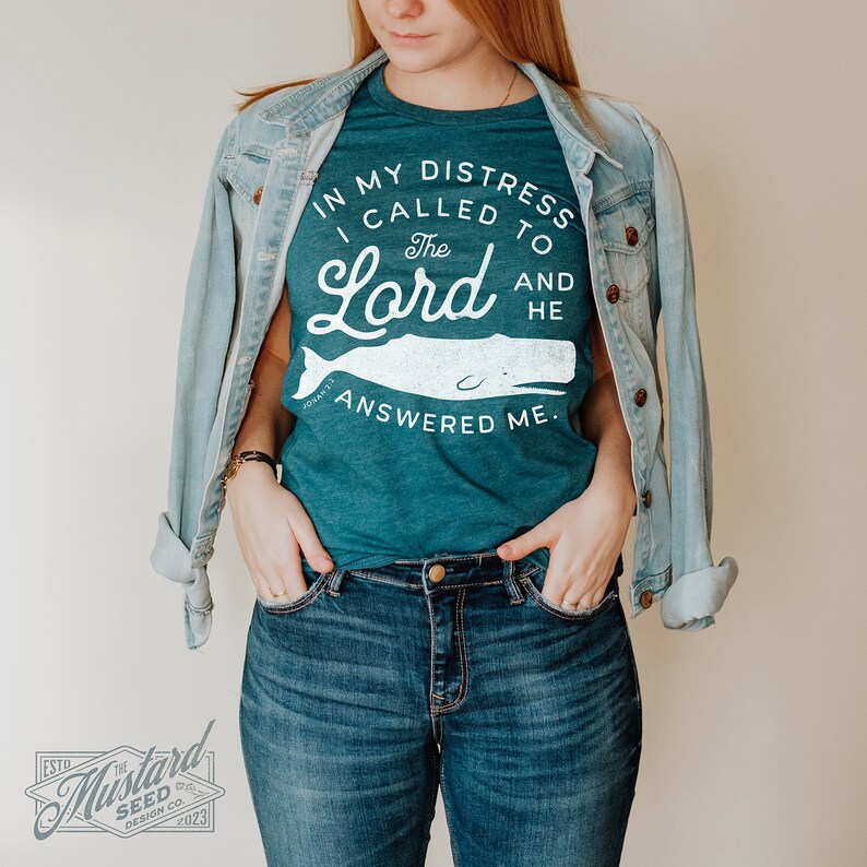 Christian Png Jonah 2:2 Whale Christian Sublimation Tshirt Design Digital Download Vintage ...