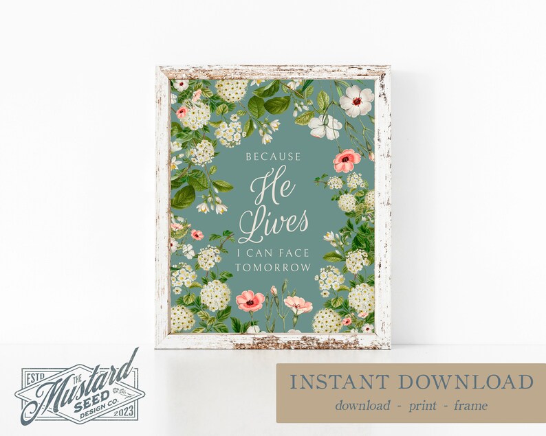 Easter Printable Wall Art Spring Scripture Art Instant Download Art ...
