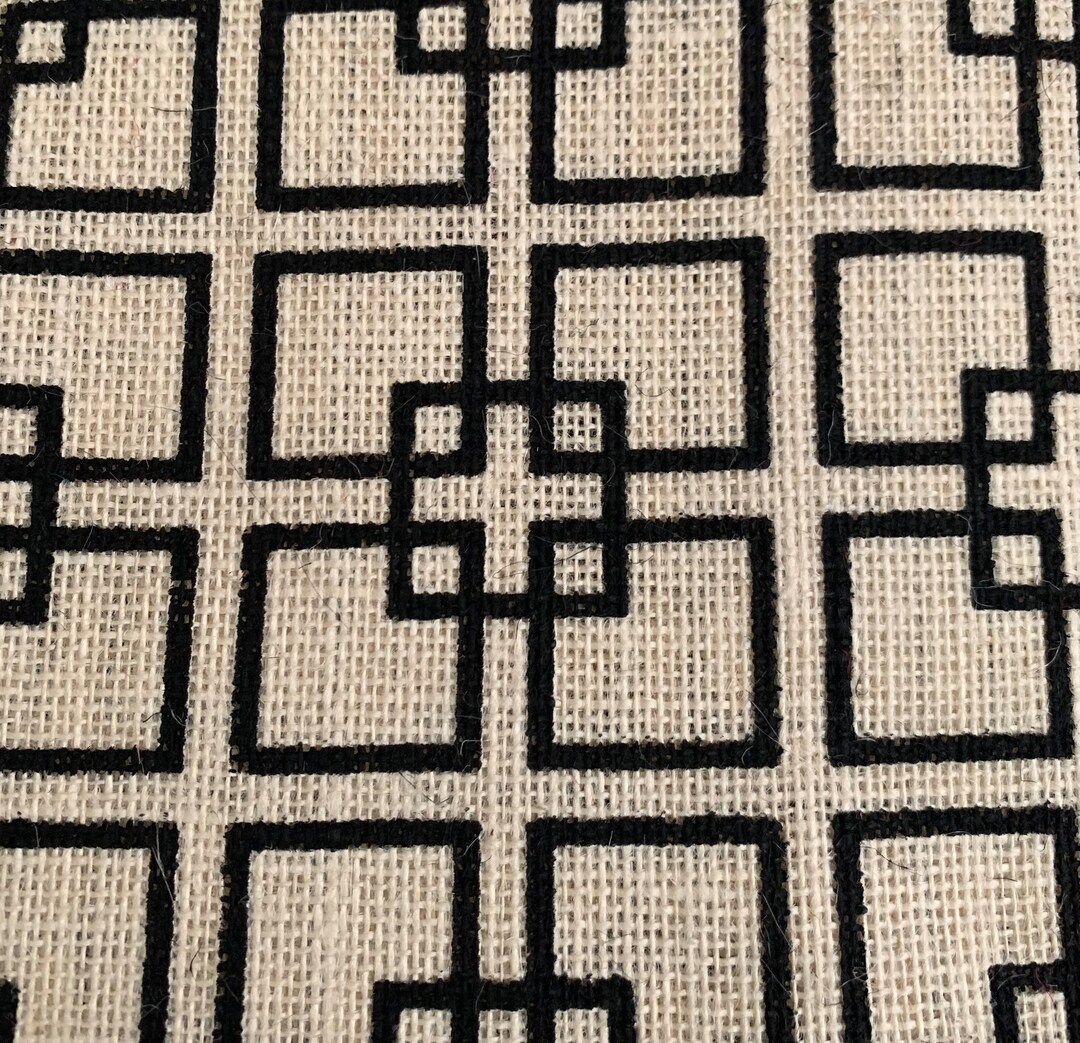 Geometric Burlap Fabric | Burlap Fabric | Burlap | Jute | Sewing ...