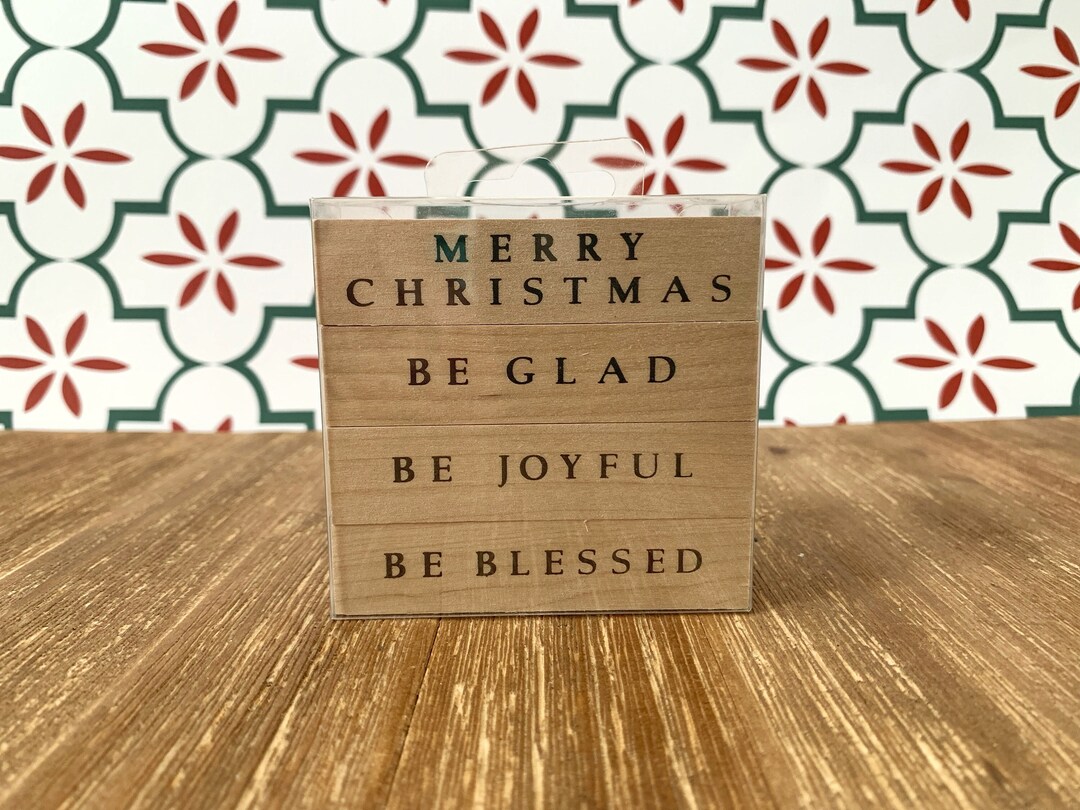 Recollections Christmas Wooden Stamp Set Christmas Stamps Christmas ...