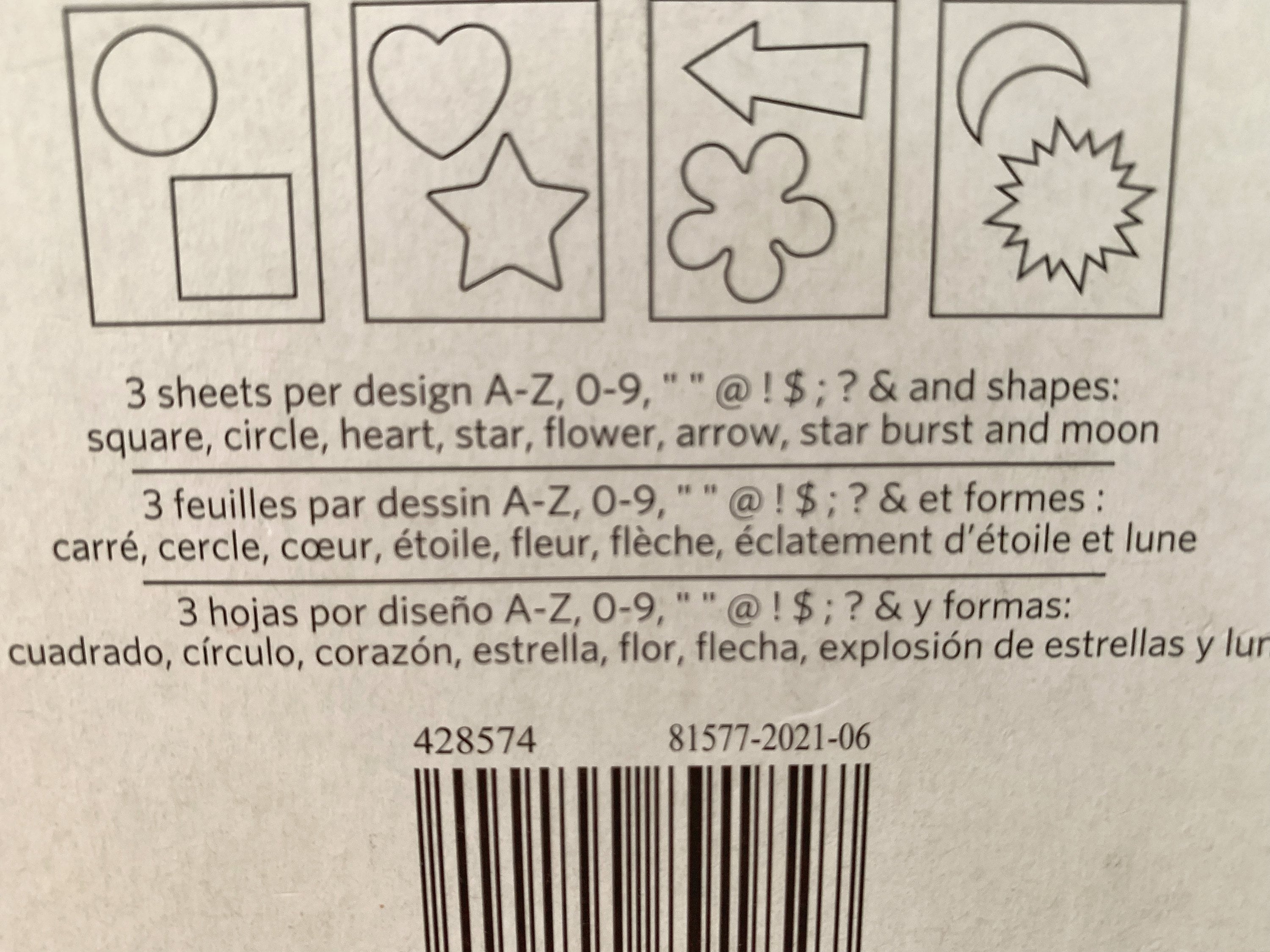 Craftsmart Alphabet Stencils Monogram Crafts Letter - Etsy