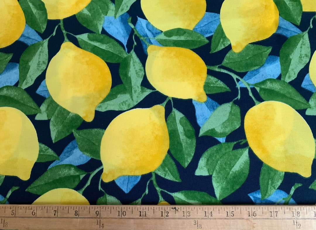 Solarium by Richloom Lemon Patterned Fabric | Indoor & Outdoor Fabric ...