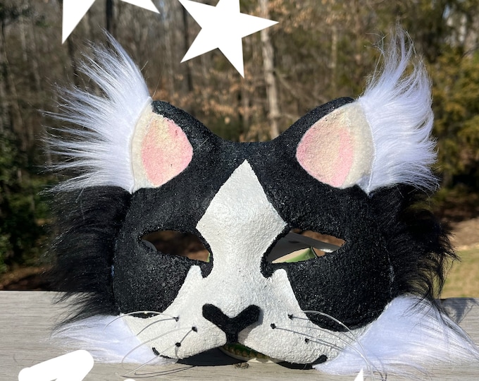 ON HOLD!!! Do NOT Buy | Tuxedo Cat Therian Mask - Etsy