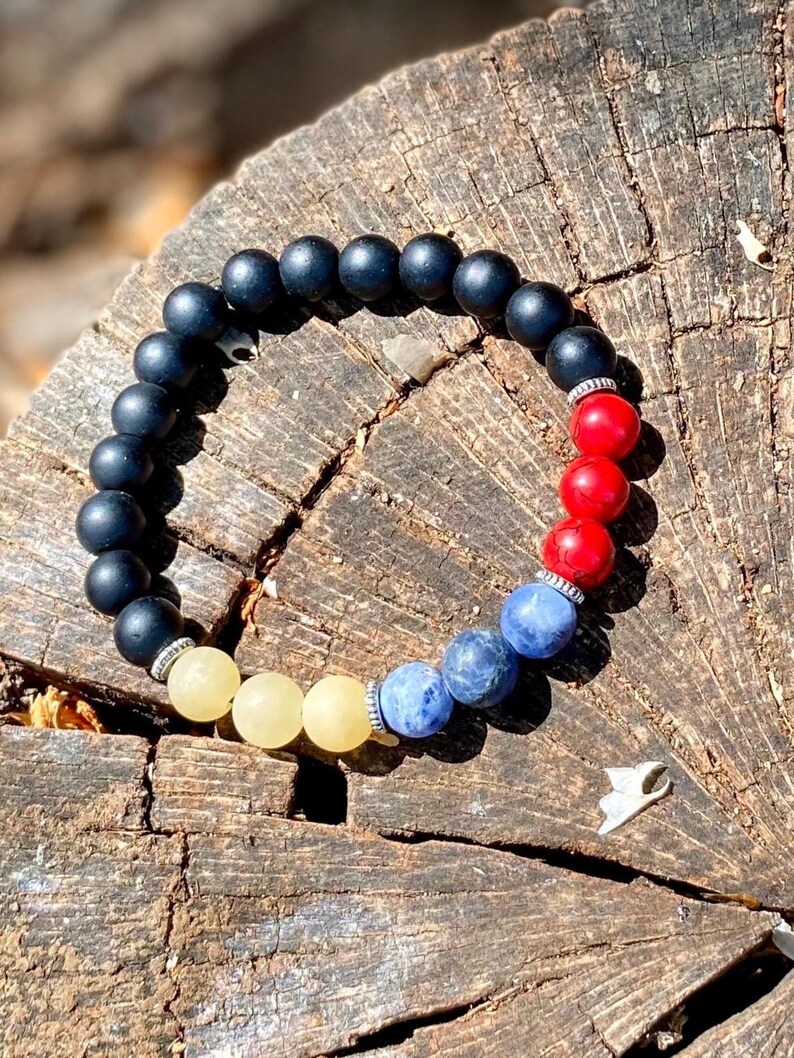 Natural Stone & Gemstone Bead Bracelet – Earthy Boho Accessory ...