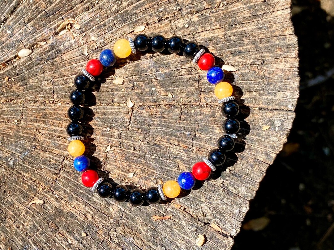 Natural Stone & Gemstone Bead Bracelet – Earthy Boho Accessory ...