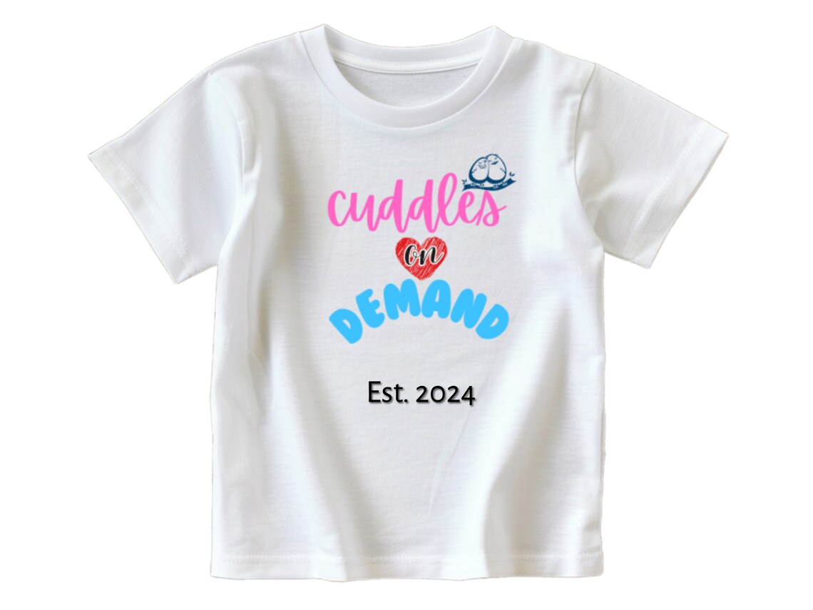Custom 'cuddles on Demand' Baby Grow - Personalized Name Bodysuit, a ...