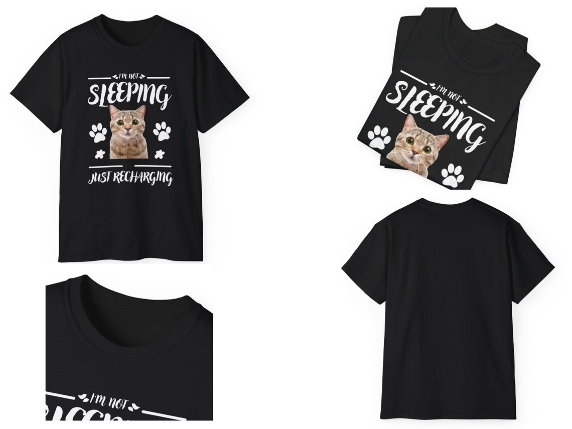Custom Cat Portrait Shirt: Personalized Pet Memorial Gift, Thoughtful ...