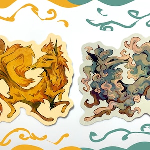 Ninetails and Alolan Ninetails Stickers - Etsy