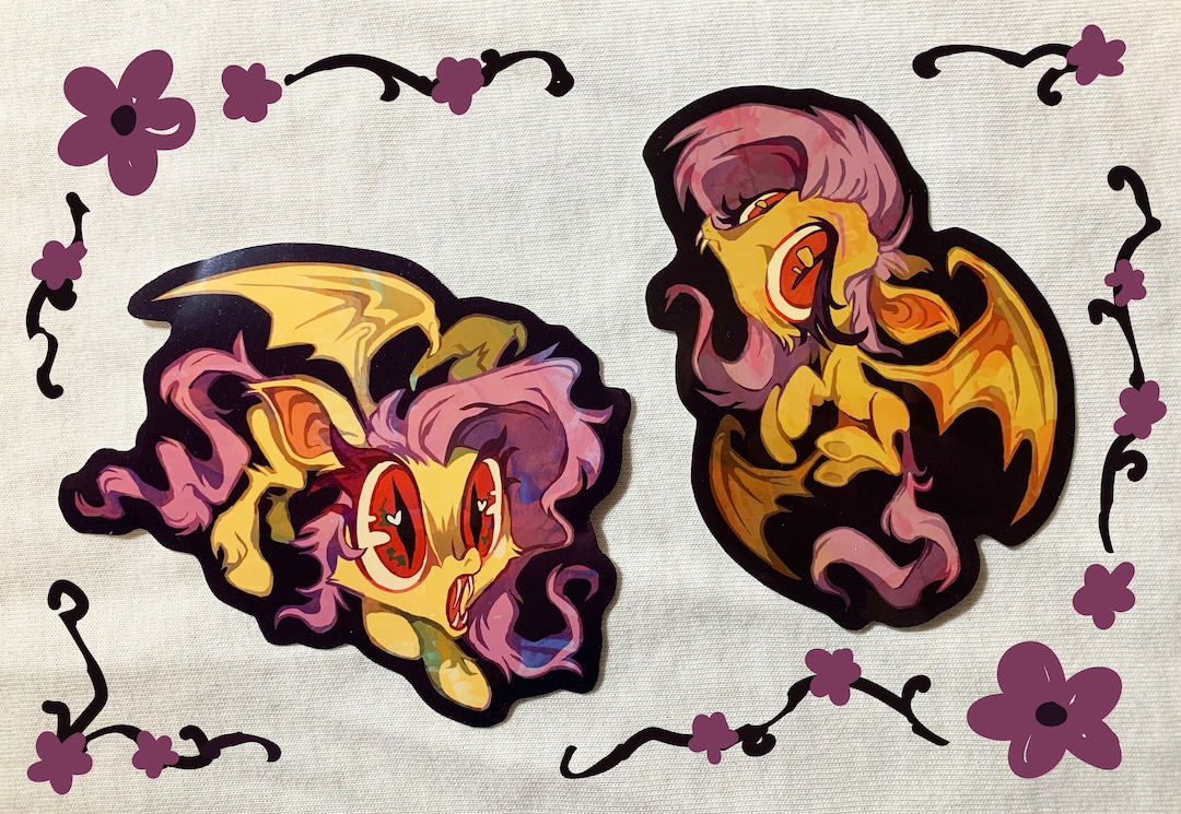 Flutterbat Stickers | My Little Pony - Etsy
