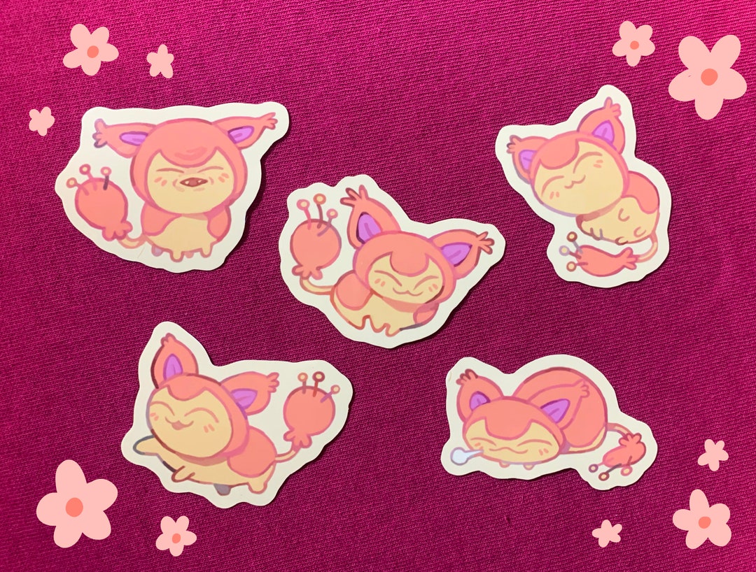 Skitty Sticker Pack Pokemon - Etsy