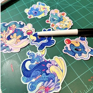 Primarina Brionne and Popplio Stickers - Etsy