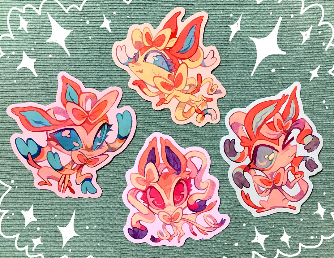 Sylveon Stickers Pokemon - Etsy