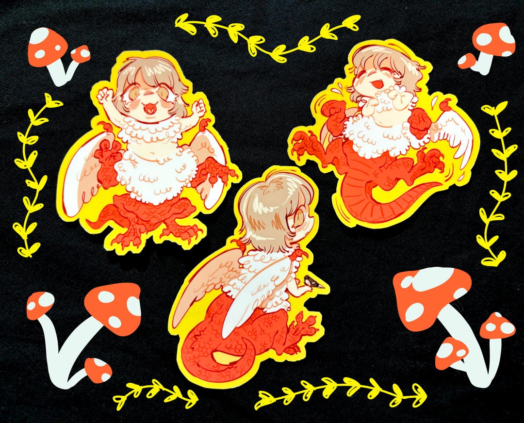 Chimera Falin Touden Stickers | Dungeon Meshi - Etsy
