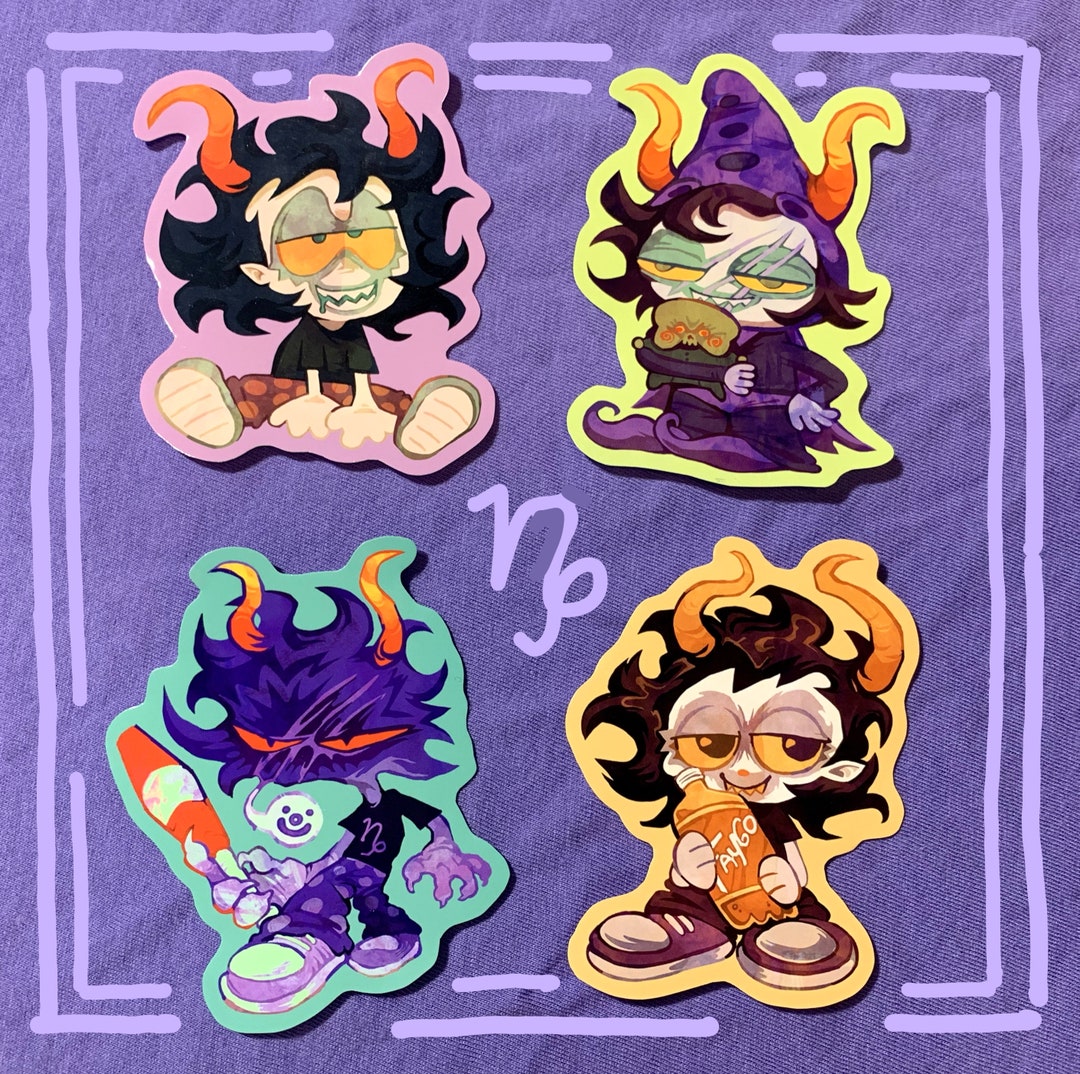 Gamzee Makara Stickers Homestuck Etsy