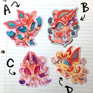 Sylveon Stickers Pokemon - Etsy