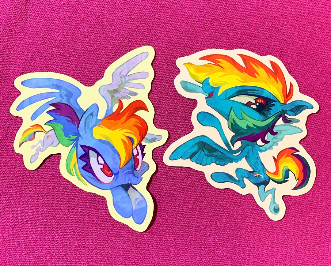 Rainbow Dash Stickers | My Little Pony - Etsy