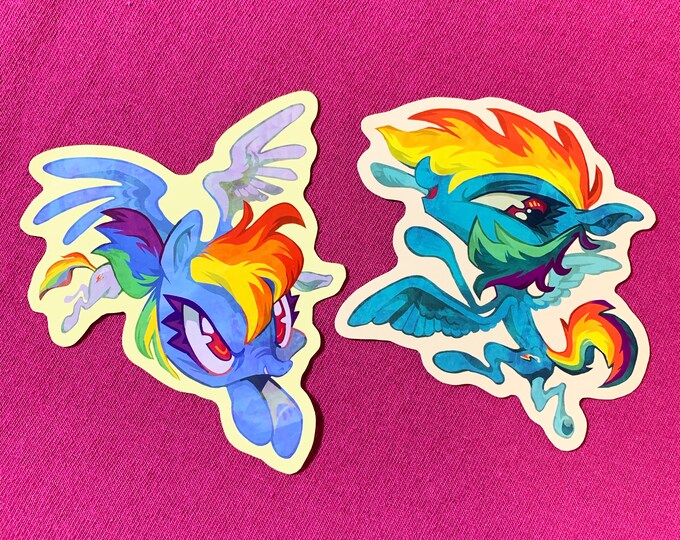 Rainbow Dash Stickers | My Little Pony - Etsy