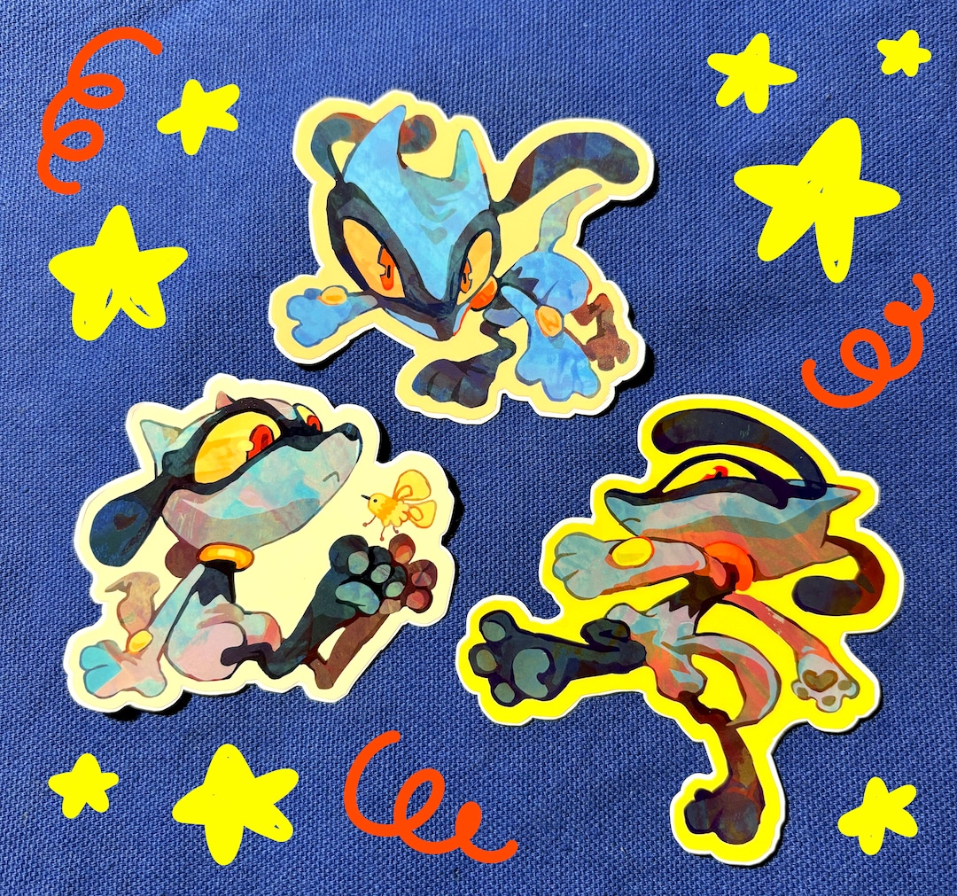Riolu Stickers - Etsy