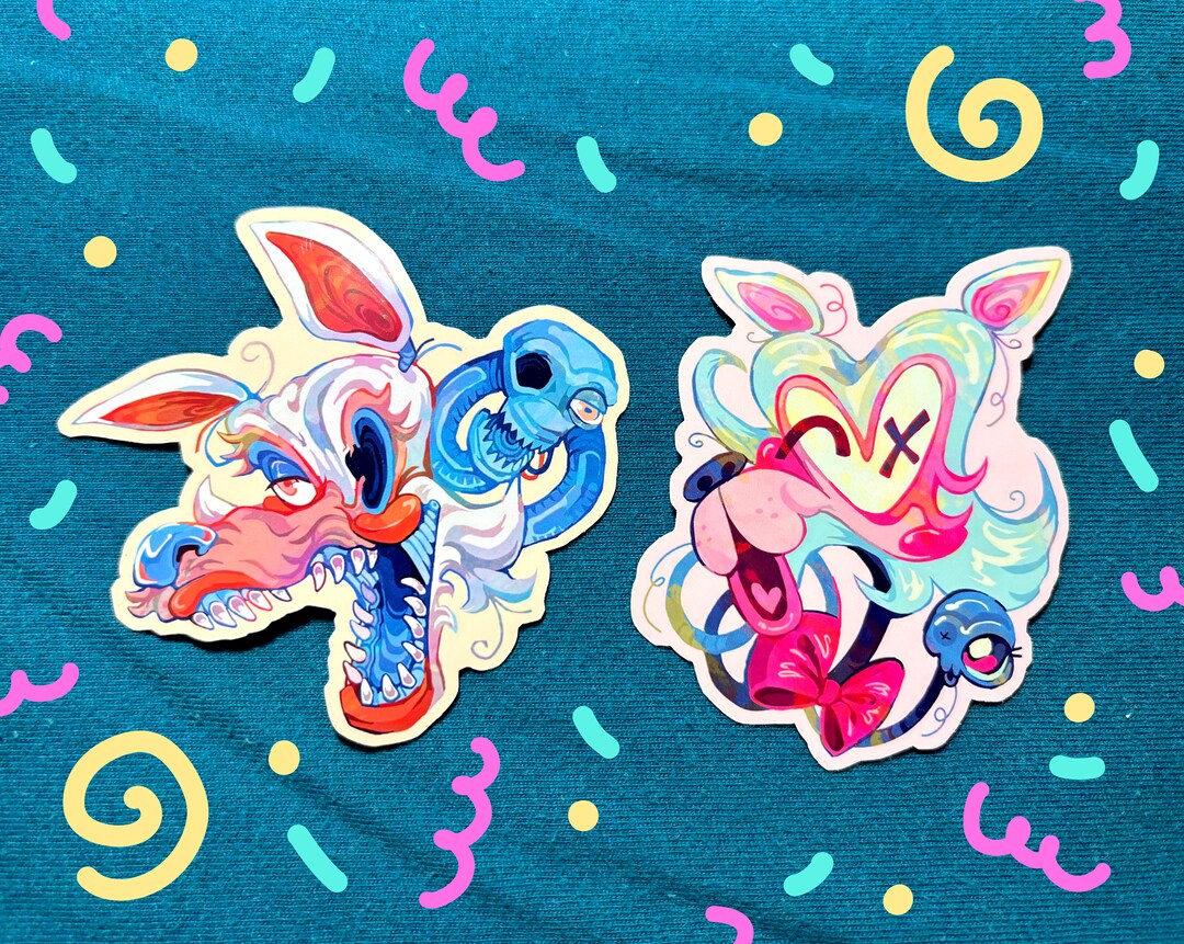 Mangle Stickers | FNAF - Etsy