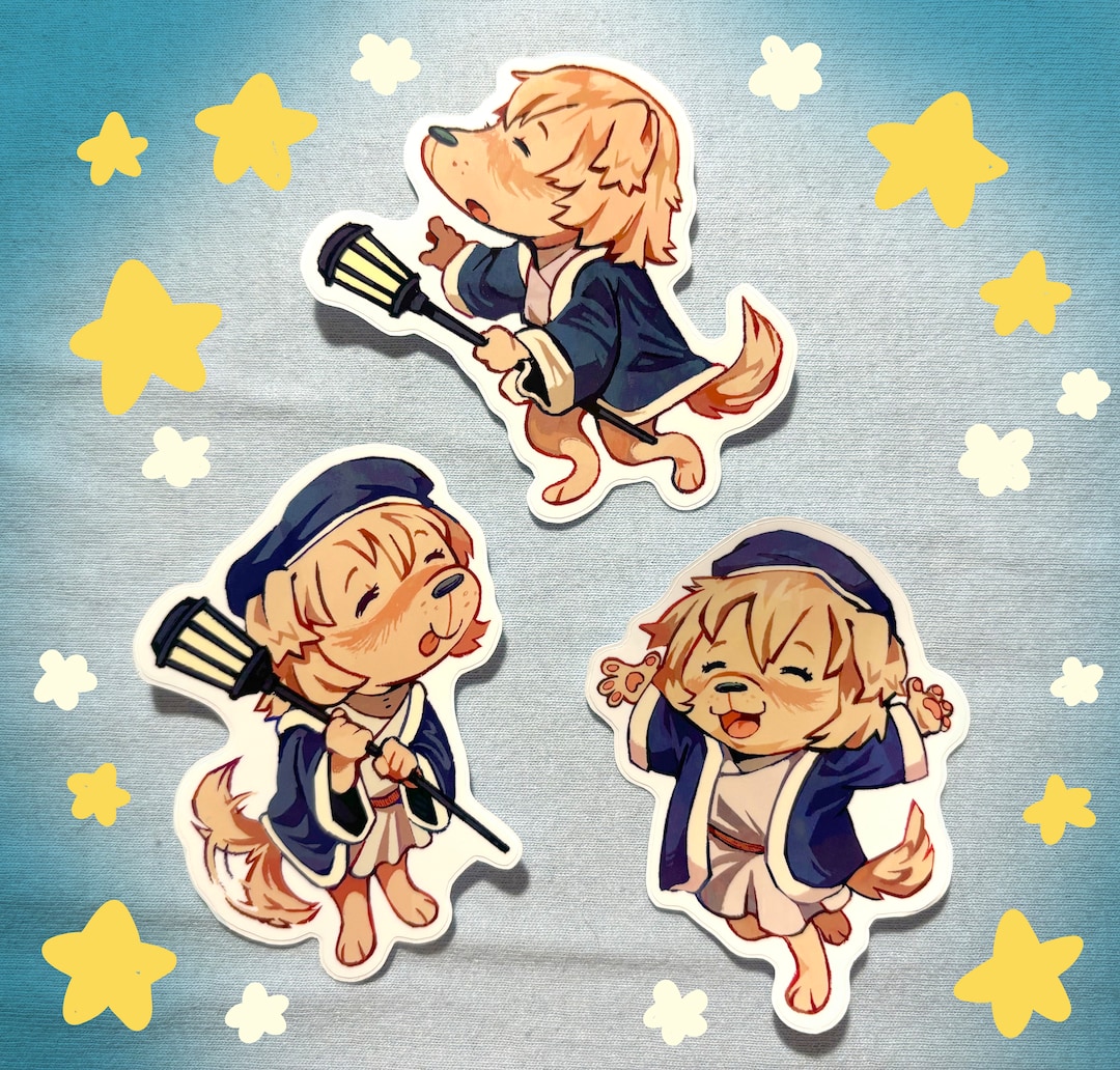 Dog Falin Stickers | Dungeon Meshi - Etsy