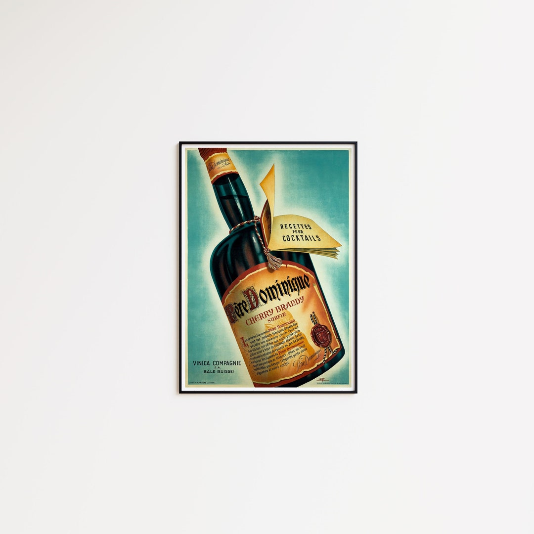 Vintage Père Dominique Poster Vintage Wall Art Alcohol - Etsy