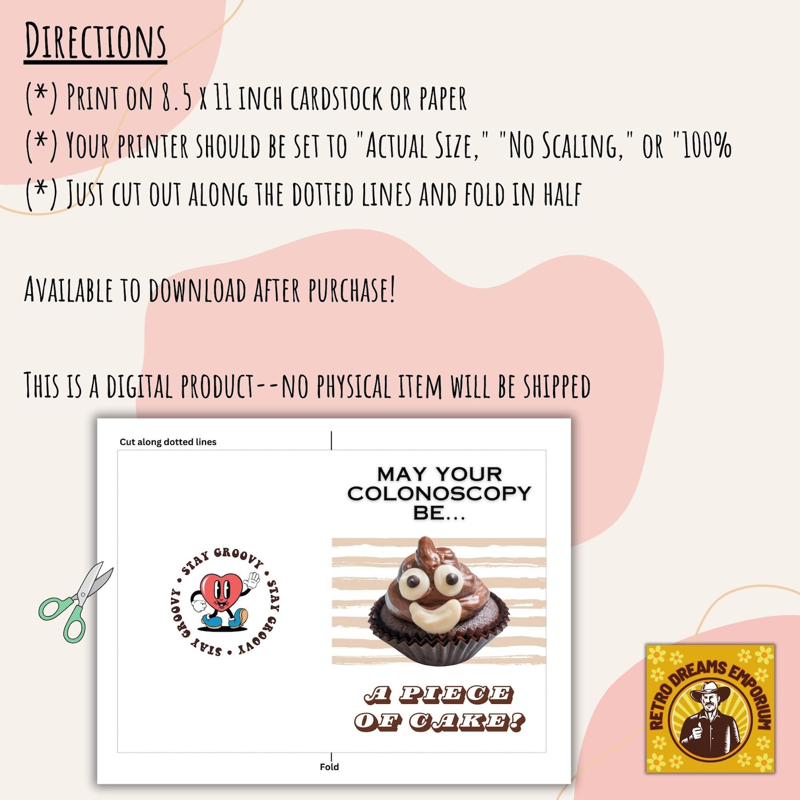 Colonoscopy Well Wishes Card Printable, Digital Get Well Card, Funny ...