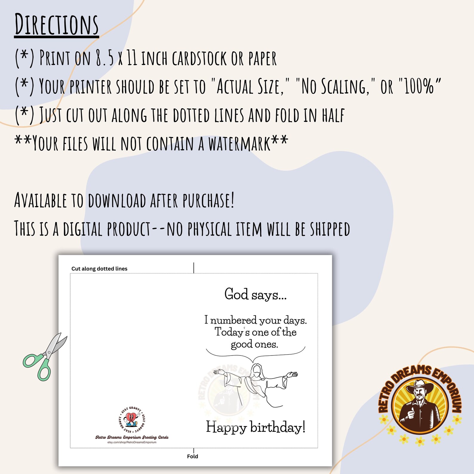 Funny God Says Birthday Card | Jesus Meme | Printable Christian Gift ...