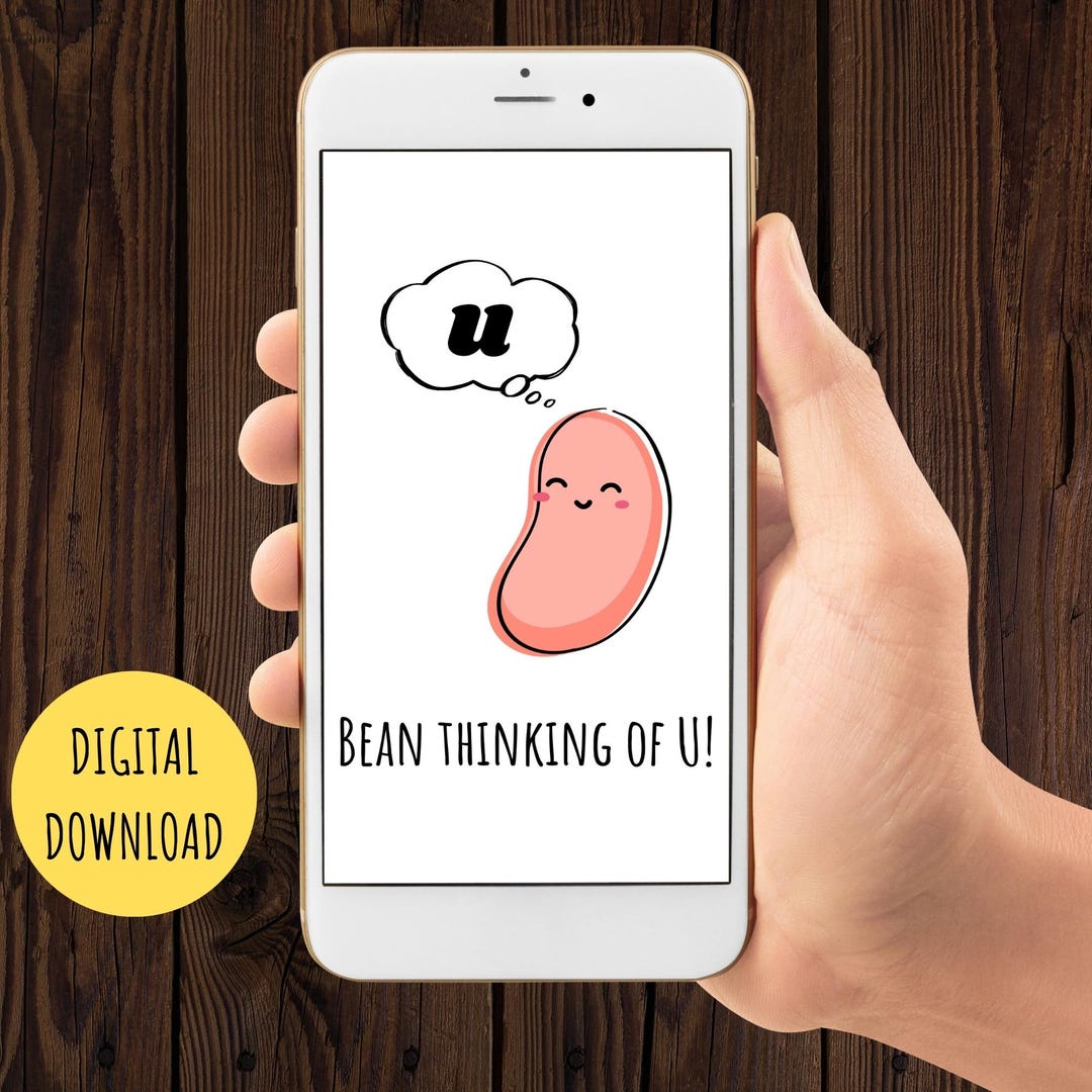 Cute Thinking of You Card, Digital Missing You Ecard, Food Pun Message ...