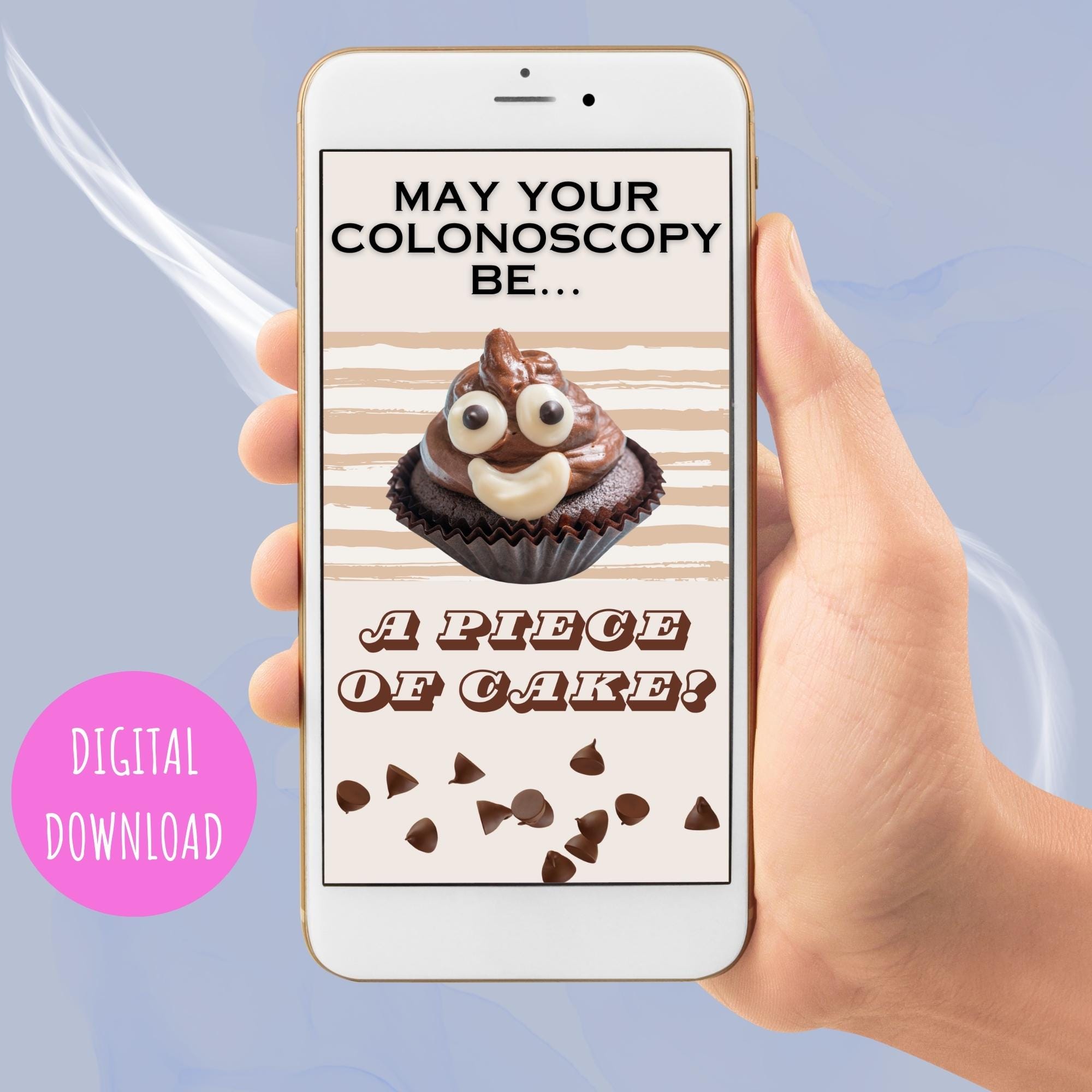 Funny Colonoscopy Well Wishes Card, Digital Get Well Soon Card, Medical ...