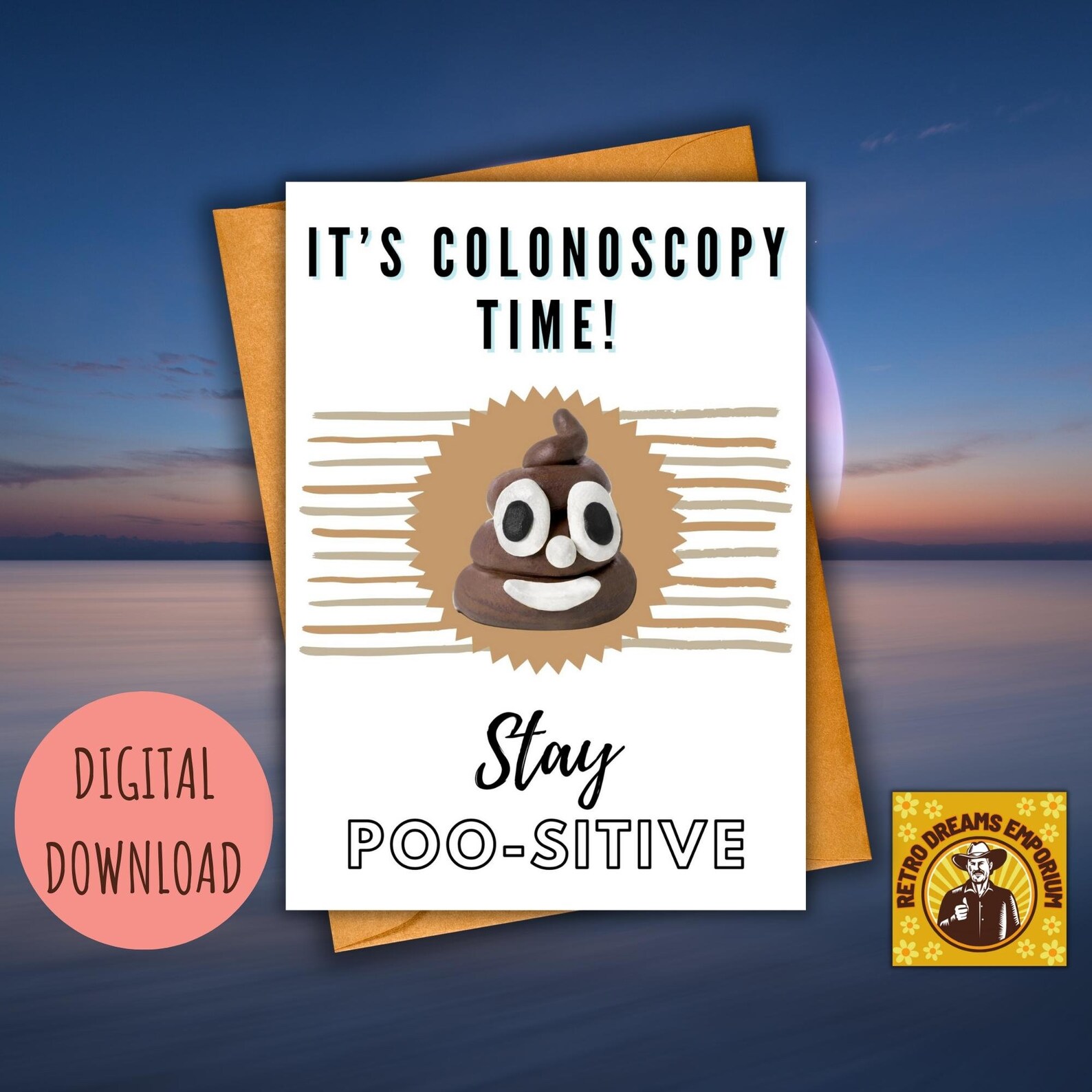 Colonoscopy Well Wishes Card Printable, Personalized Get Well Card ...