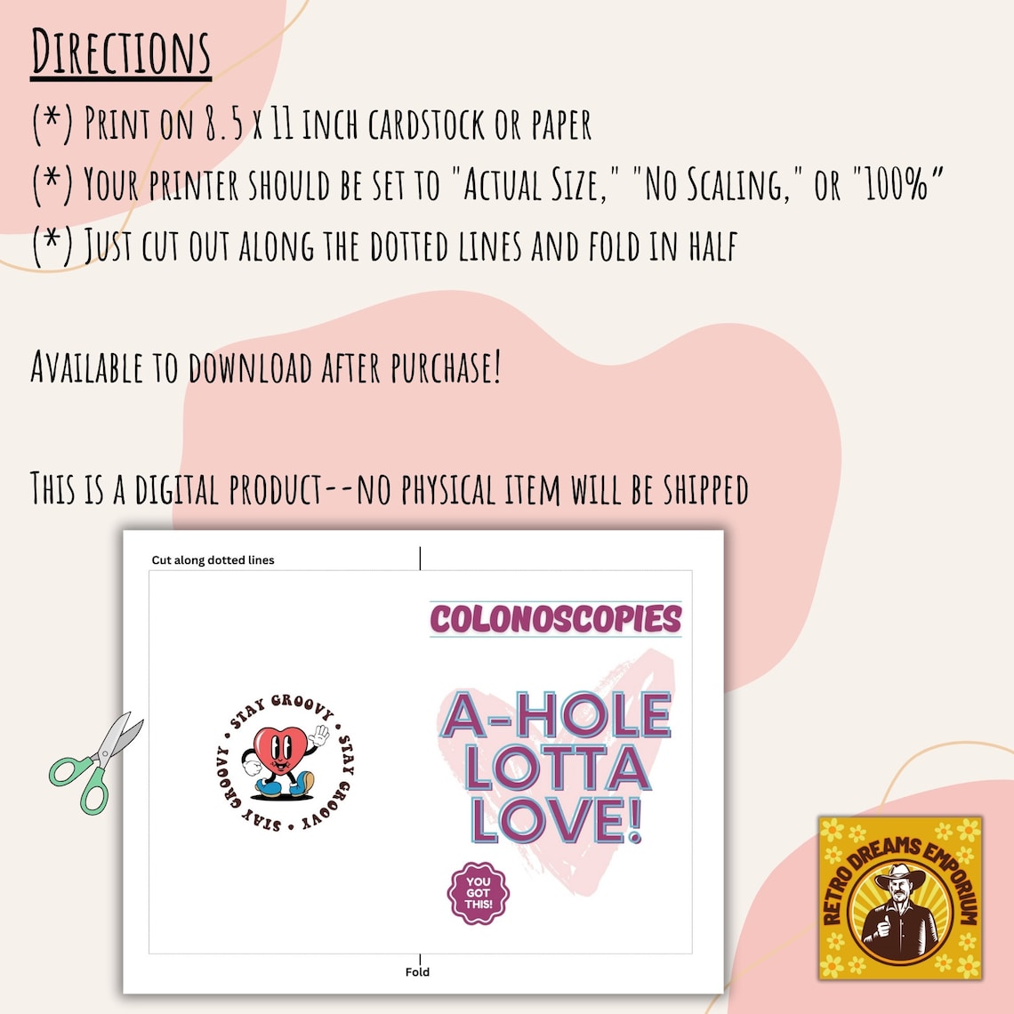 Colonoscopy Well Wishes Card Printable, Digital Get Well Card, Funny ...