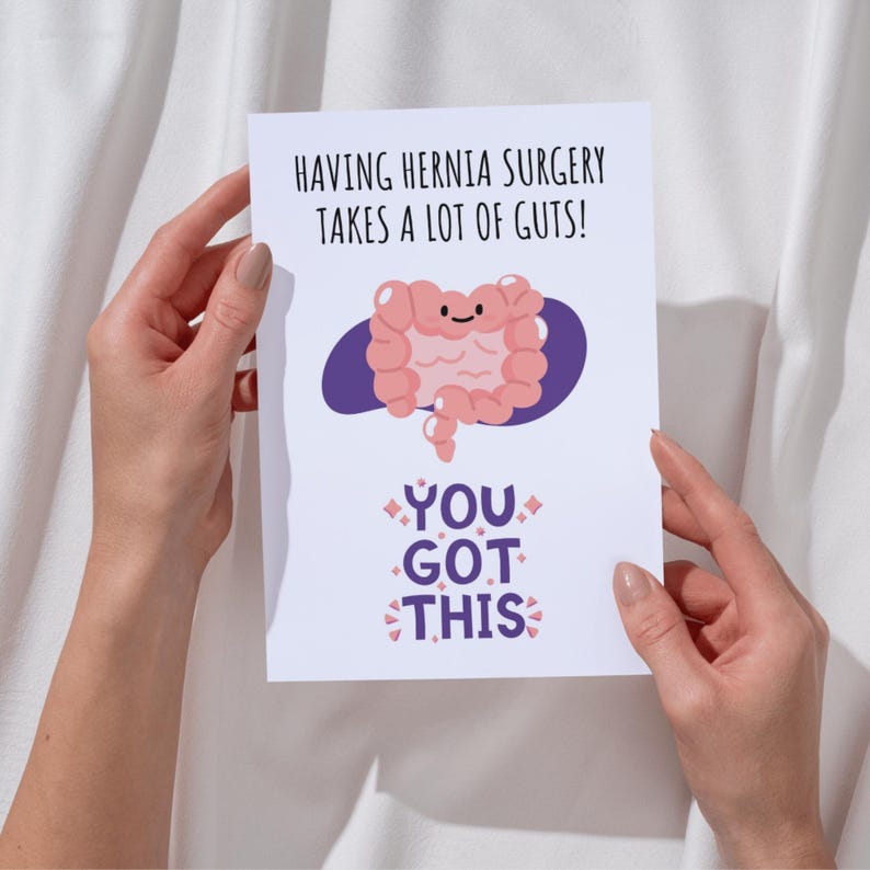 Funny Get Well Card for Hernia Surgery, Printable Hernia Recovery Card ...