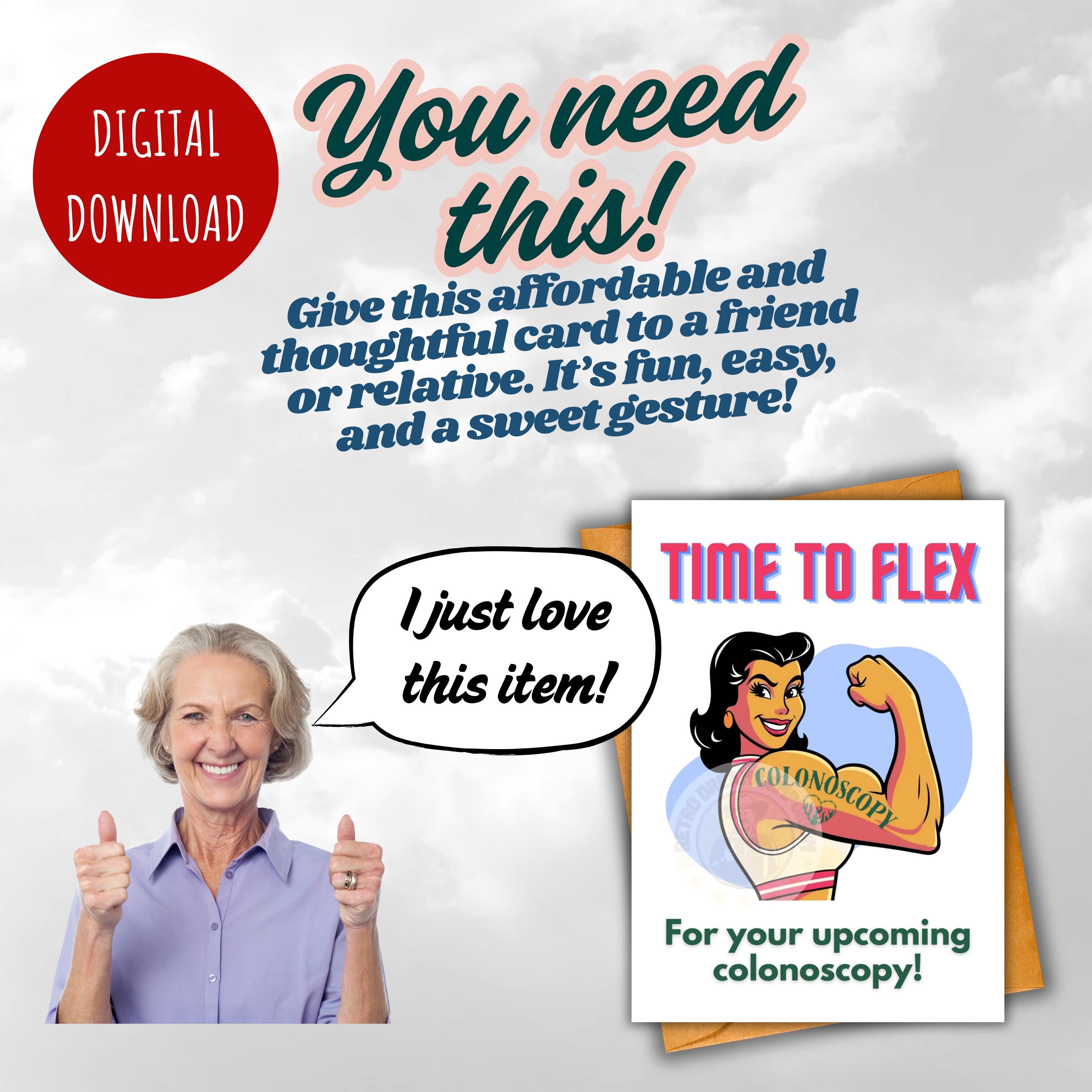 Strong Woman Colonoscopy Card Printable | Health Procedure ...