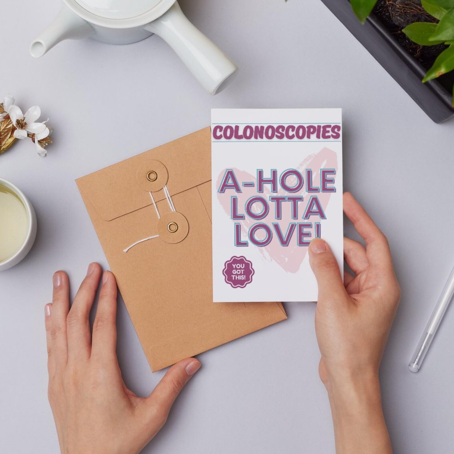 Colonoscopy Well Wishes Card Printable, Digital Get Well Card, Funny ...