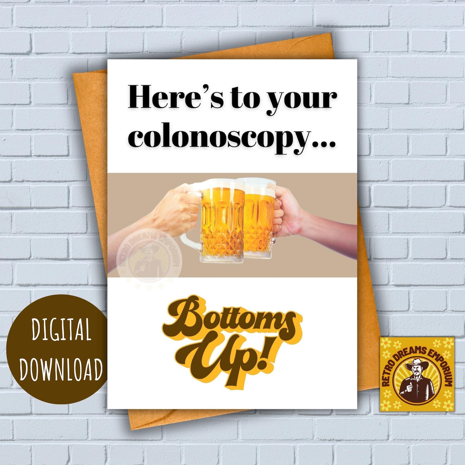 Colonoscopy Recovery Card Printable, Digital Get Well Card, Funny and ...