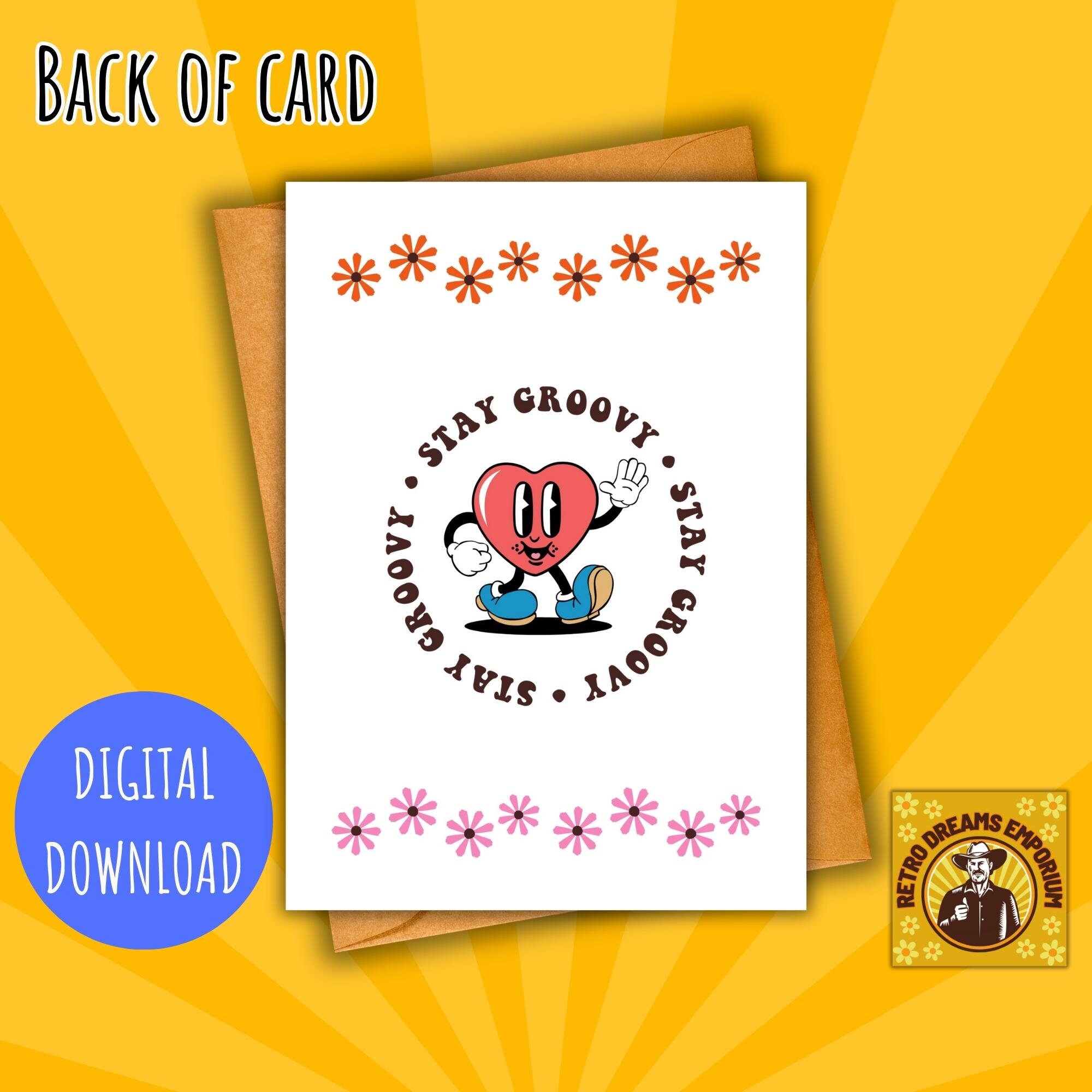 Get Well Soon Card Printable, Retro Digital Get Well Card, Get Well ...