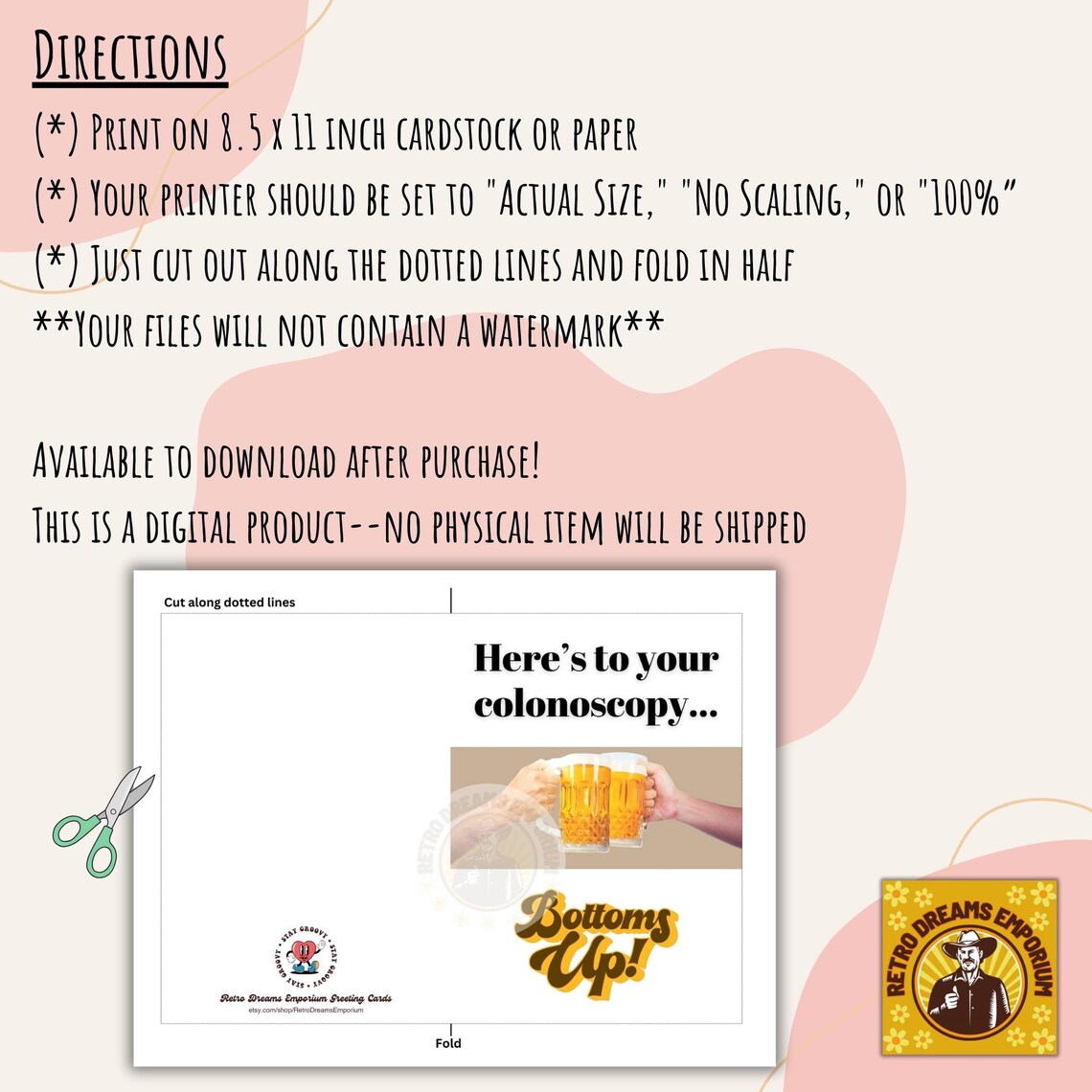 Colonoscopy Recovery Card Printable, Digital Get Well Card, Funny and ...